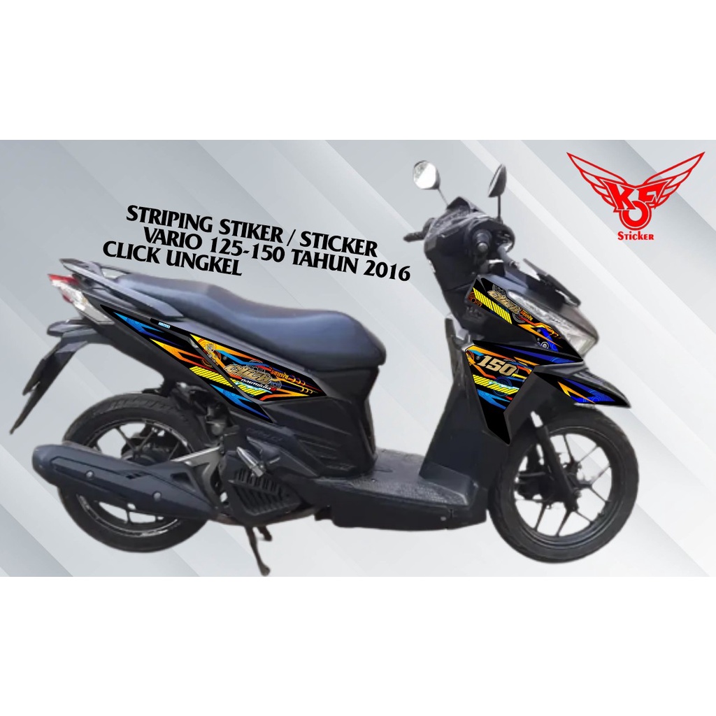 Striping STICKER \ STICKER HONDA VARIO FI 2016 CLICK UNGKELL | Shopee ...