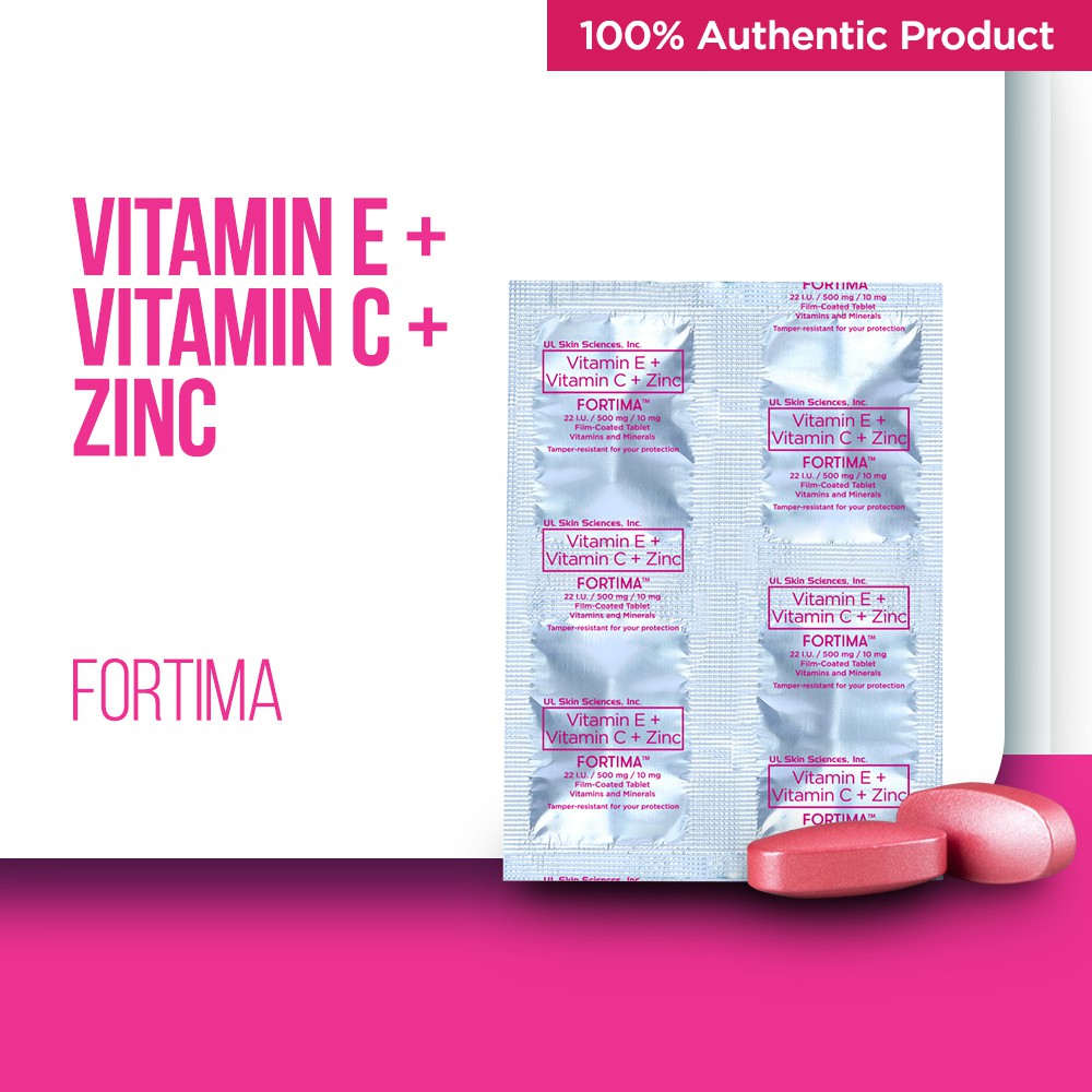 Fortima (Vitamin E + Vitamin C + Zinc) 8s Box | Shopee Philippines