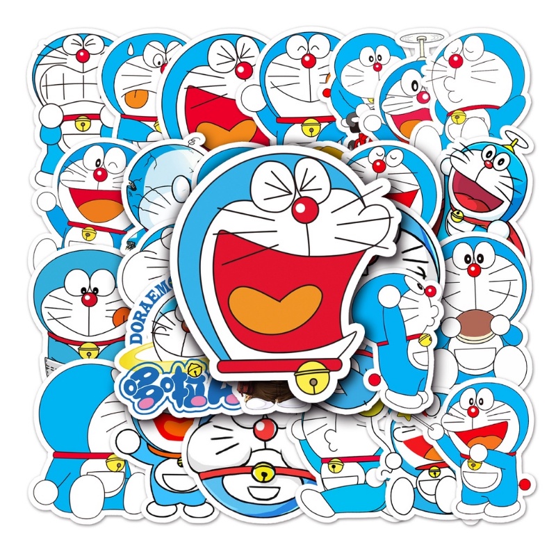52 pcs Japanese Anime Stickers Doraemon Nobita Nobi Shizuka Cartoon ...