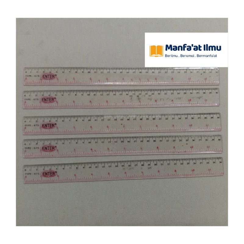30 cm Plastic Ruler Enter | Shopee Philippines