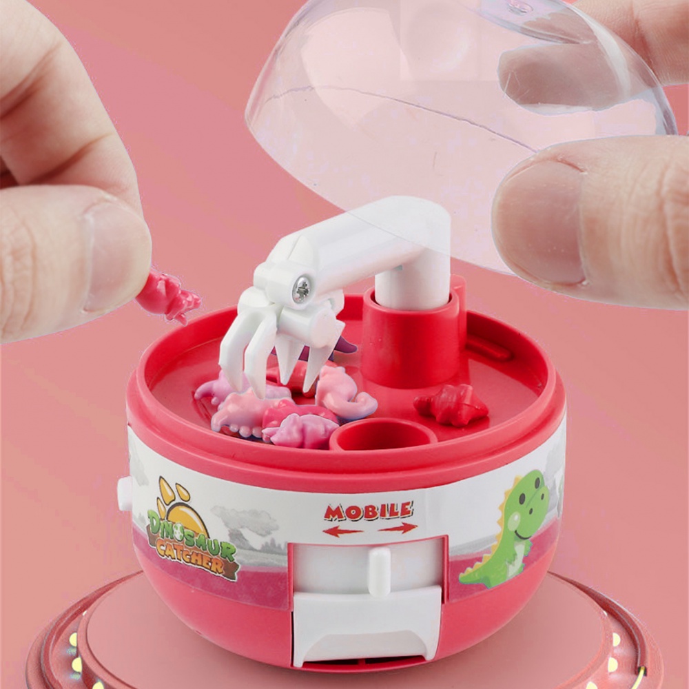 Capsule Toy Mini Claw Machine Catch Dinosaur Game Cute Catcher Stress ...