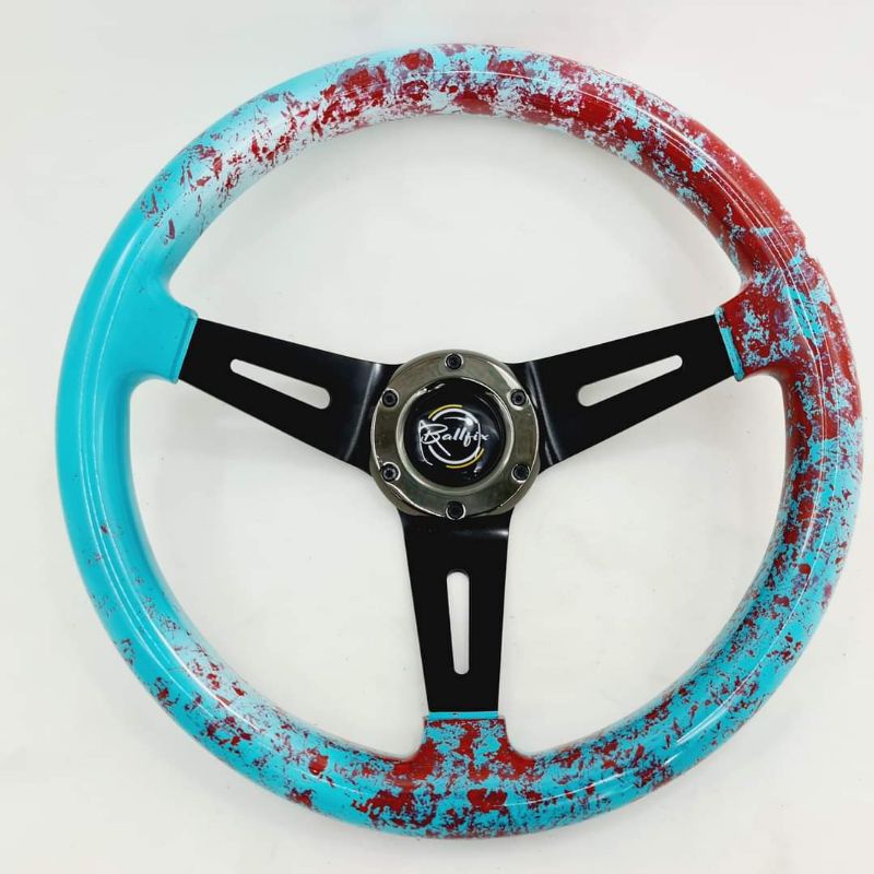 Blue Wave Ballfix 13" Inch Car Steering Wheel Made in Thailand | Shopee ...