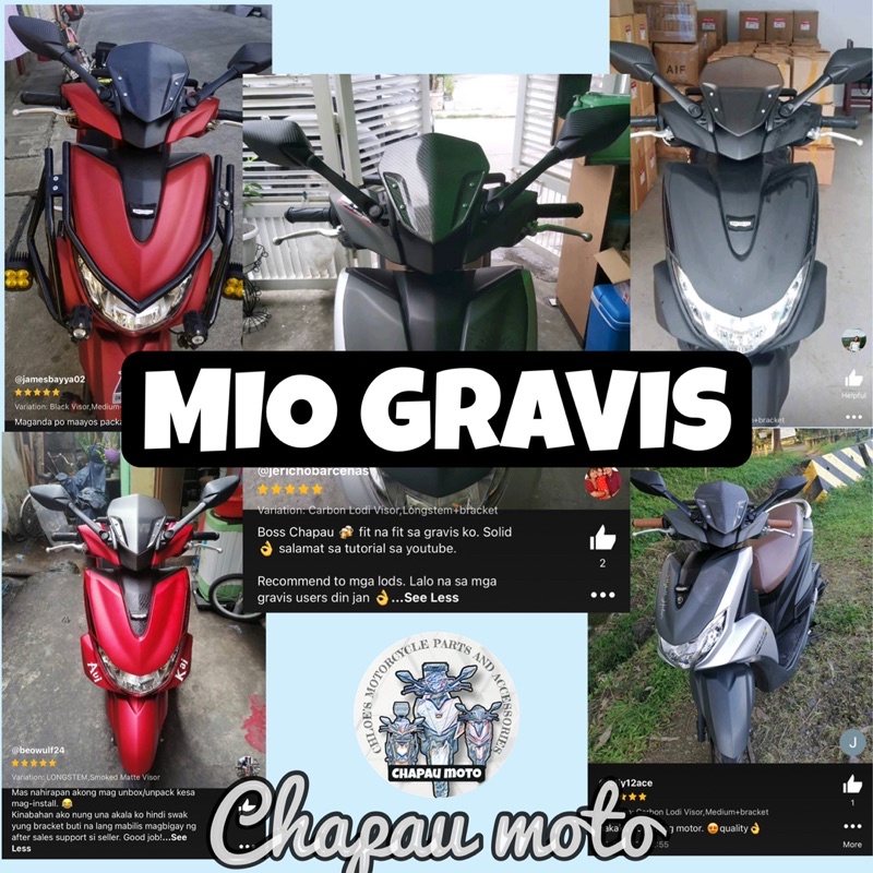 MIO GRAVIS 125 M3 MSI MXI SPORTY SOULTY BRACKET SIDE MIRROR AND VISOR ...