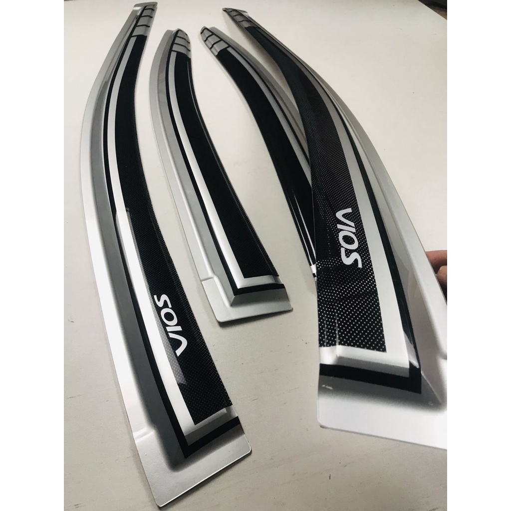 Toyota Vios Gen 3 2013 2014 2015 2016 2017 2018 Rain Visor Window Guard ...
