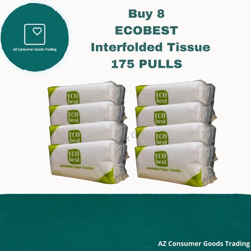 AZ Consumer Promo Buy 8 Packs Ecobest Interfolded Paper Towel | Tissue ...