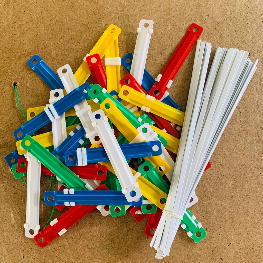Paper Fastener Plastic Assorted Color 50sets 7cm | Shopee Philippines