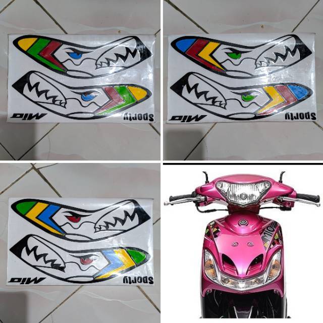 MATA Yamaha Mio Sporty Light Sticker Motorcycle Eagle Eye Cutting ...
