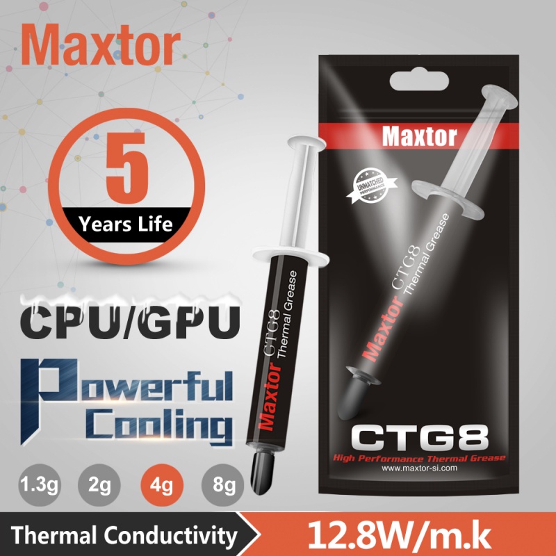 Thermal paste CTG8D 1g 12.8W /M-k For GPU CPU Printer Heat Sink Cooling ...