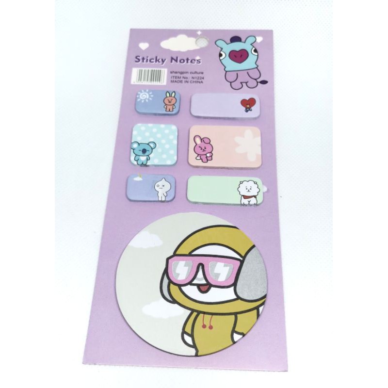BTS BT21 KOREAN CUTE PASTEL STICKY NOTES | Shopee Philippines