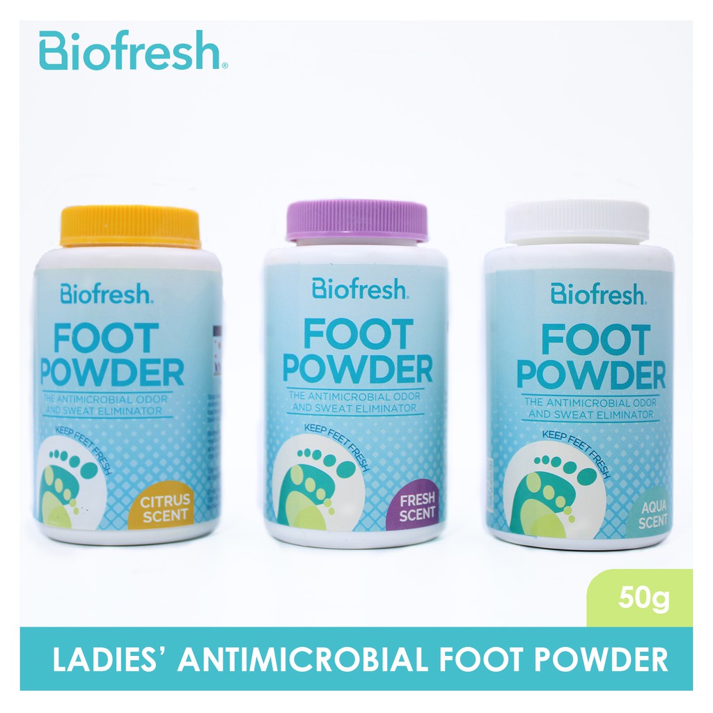 Biofresh Ladies' Antimicrobial Foot Powder 50g 1 piece BLFP02 | Shopee Philippines