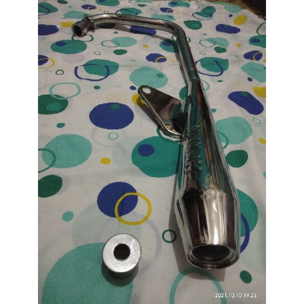 Rhian Stainless' bullet pipe w/ silencer TMX Alpha 125 | Shopee Philippines
