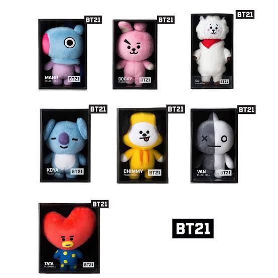 BT21 Standing Doll Original (Medium Size)/ BT21 Medium Standing Doll ...