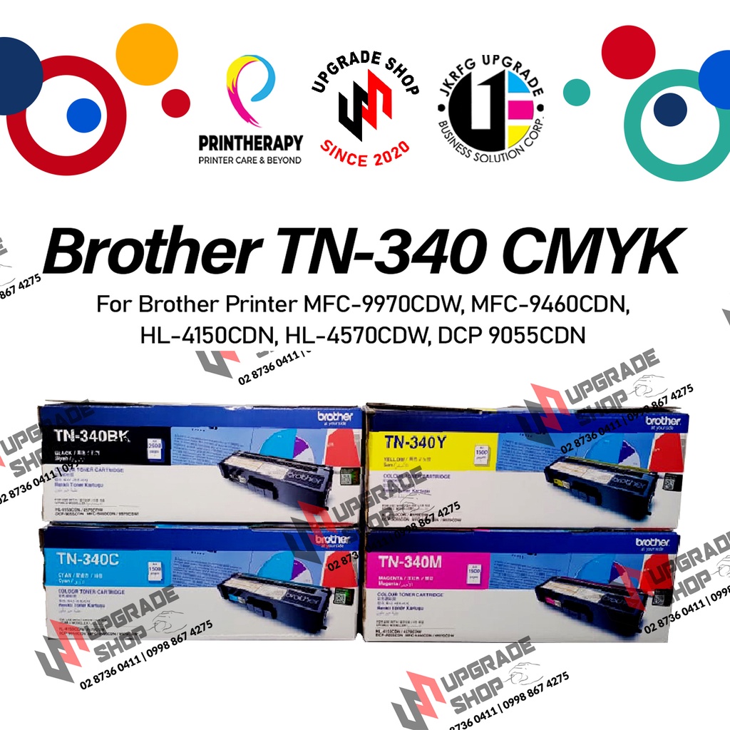 Brother Toner TN-340 Black/Cyan/Magenta/Yellow | Per Piece / TN340 ...