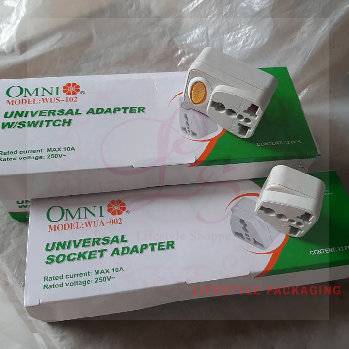 omni universal adapter adaptor with switch and plain wus102 wua002 ...