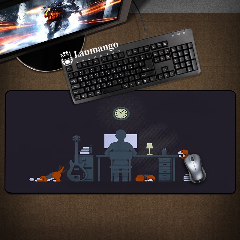 Pc Gaming Gamer Computer Large Funny Programmer Rubber Keyboard Office ...