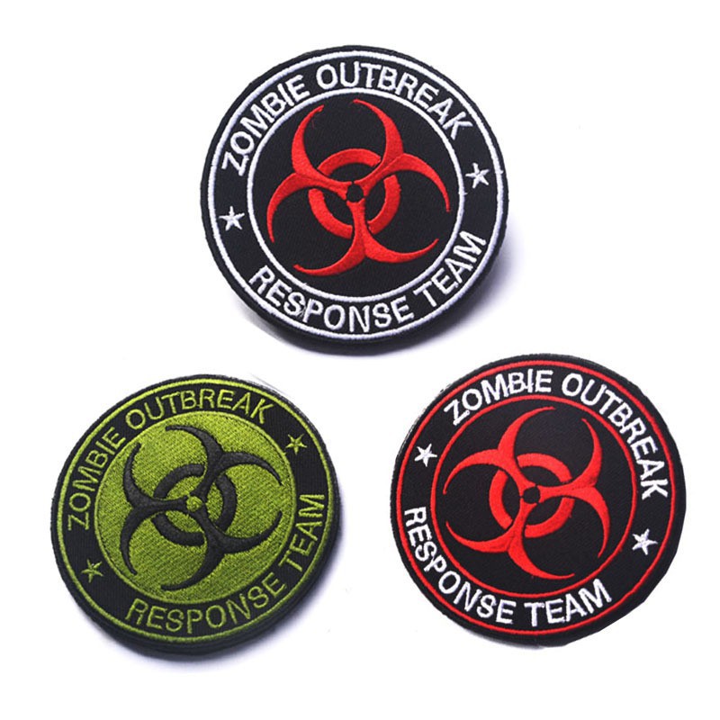 Zombie Outbreak Response Team embroidery the tactical military Velcro Patches | Shopee Philippines