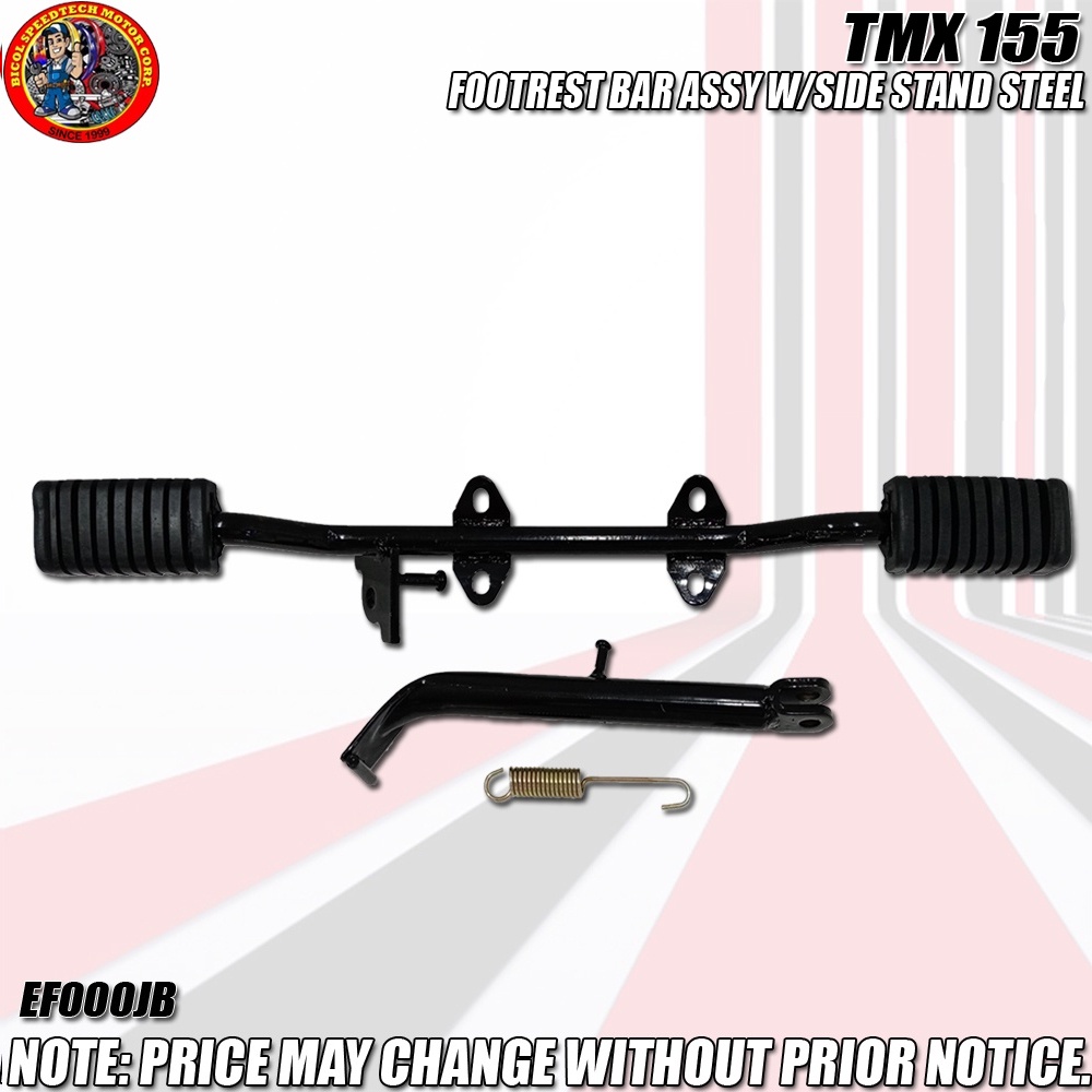 TMX 155 FOOTREST BAR ASSY W/SIDE STAND STEEL (EF000JB) | Shopee Philippines