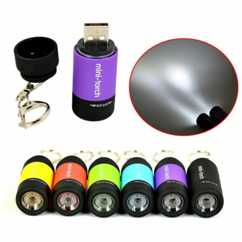 Mini Portable USB LED Light Rechargeable Waterproof Flashlight Lamp ...