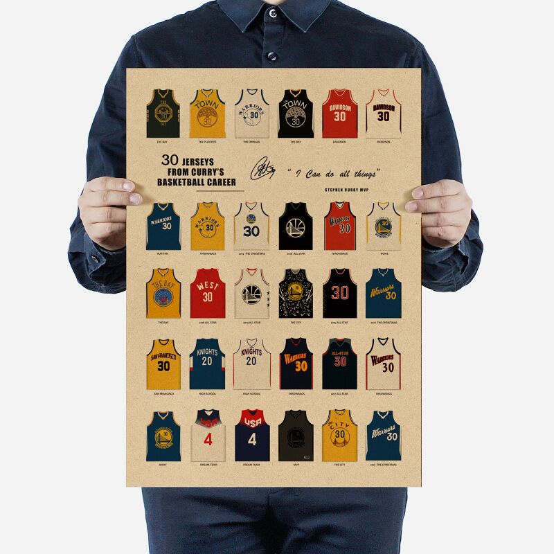 NBA Star Poster Kirby James Jordan Corey Iverson Basketball Inspirational Nostalgic Vintage ...