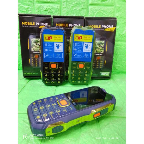 L7000 keypad basic phone power bank phone | Shopee Philippines