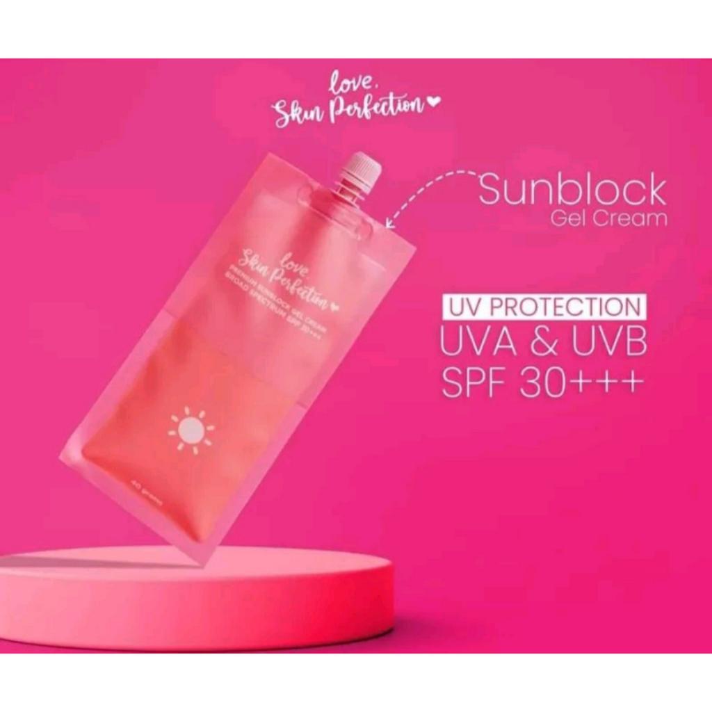 Love, Skin Perfection Sunscreen Premium Sunblock Gel Cream 40g | Shopee ...