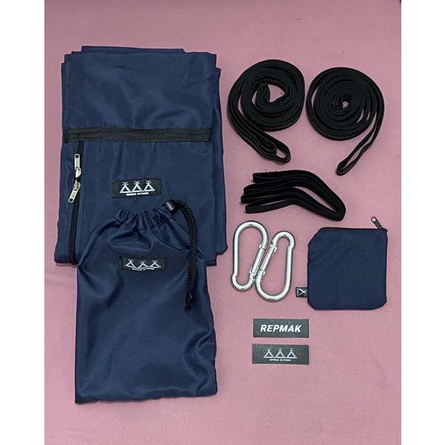 RepmaK Heavy Duty Cocoon-type Hammock / Outdoor hammock with carab and ...