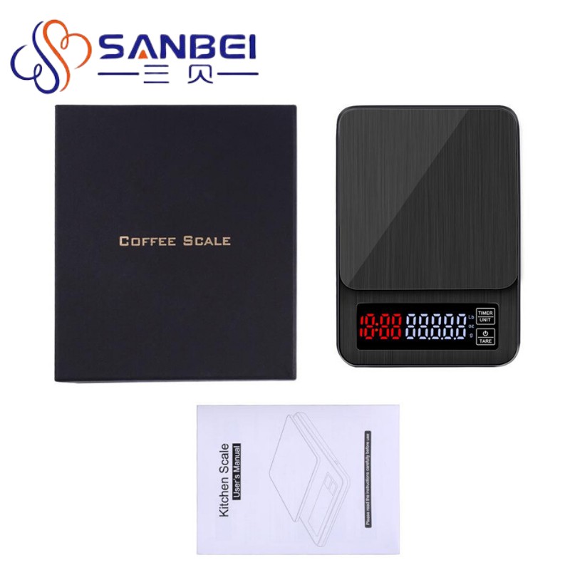 SANBEI Drip Scale Color V60 Pour Over French Press Timbangan Dapur Emas ...