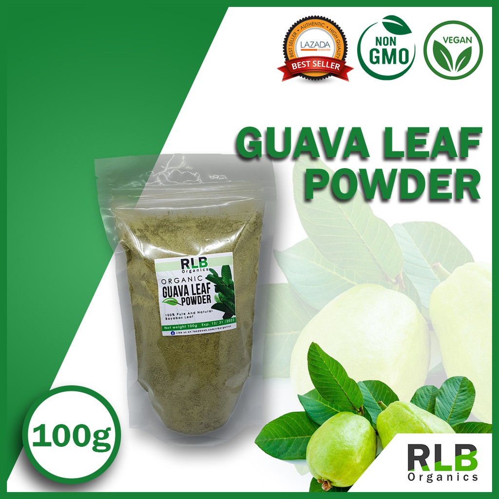 100 grams 100% Pure Organic Natural Guava Leaf Powder - High in Vitamin ...