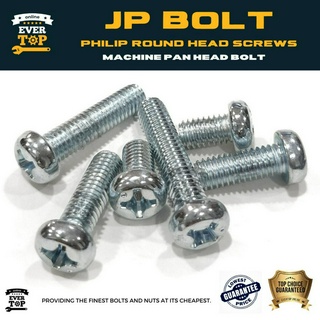 4MM (0.7P) Machine Panhead JP Bolt Phillips Screw Galvanized (GI ...