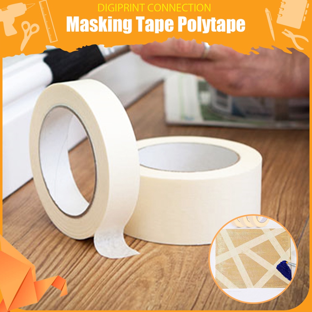 20meters Masking Tape 1/2inch 3/4inch 1inch and 2inch Polytape Artist ...