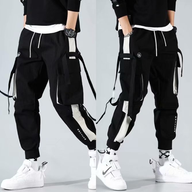 NEW ARRIVEL MEN'S FASHION CARGO PANTS MULTI-POCKETS DRAWSTRING CARGO PANTS | Shopee Philippines
