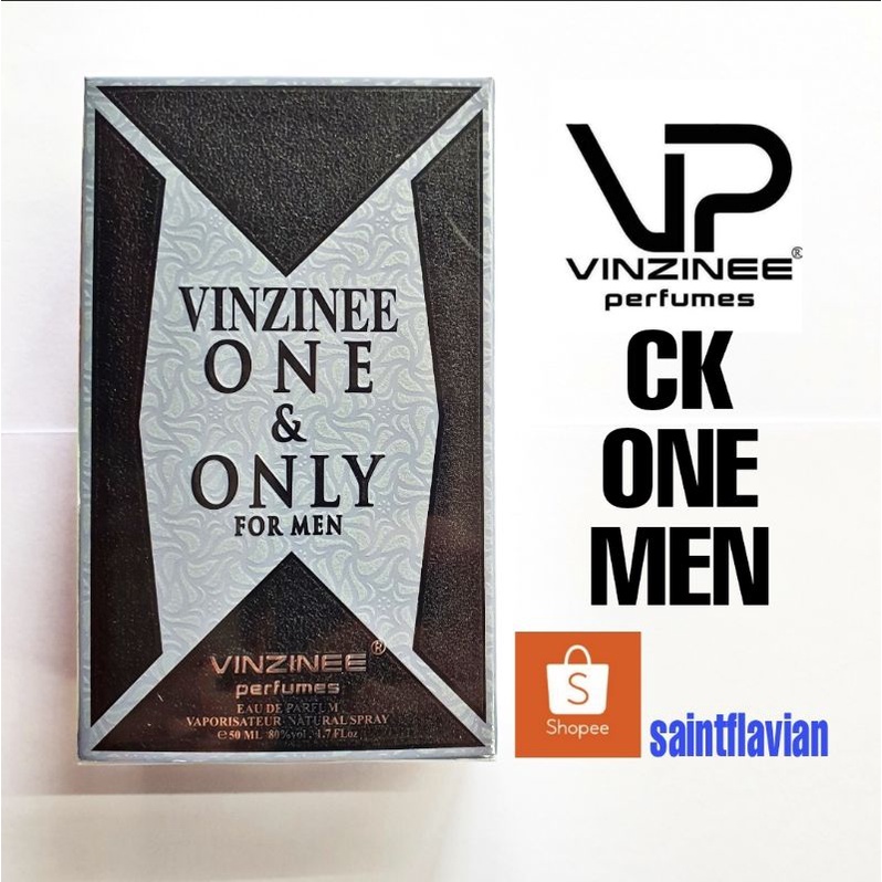 VINZINEE ONE AND ONLY MEN 50ml (made in Dubai 🇦🇪) | Shopee Philippines