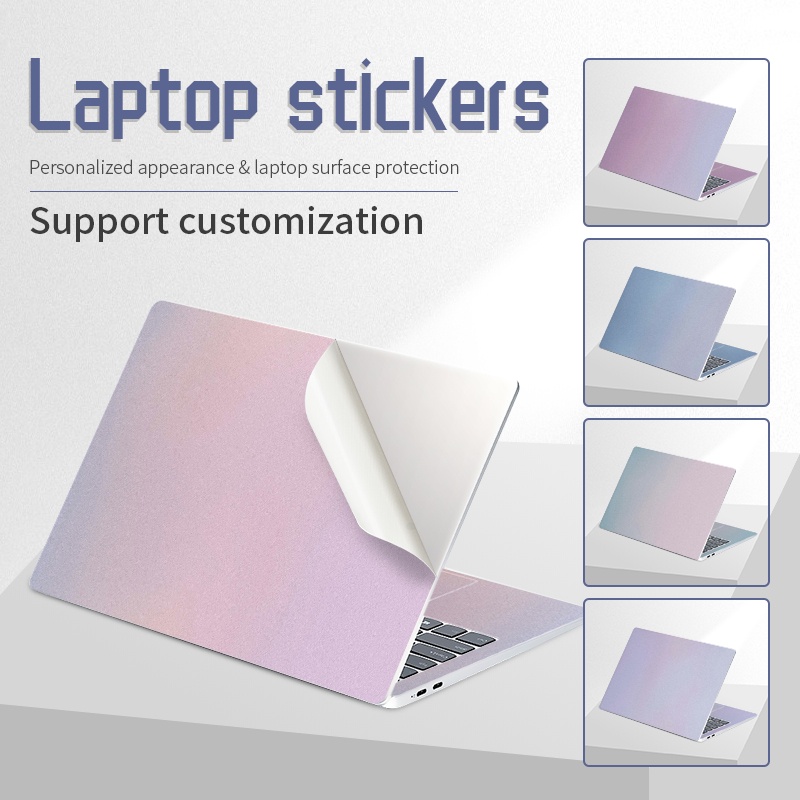 DIY Universal Sticker Gradient Design Laptop Sticker Durable and ...