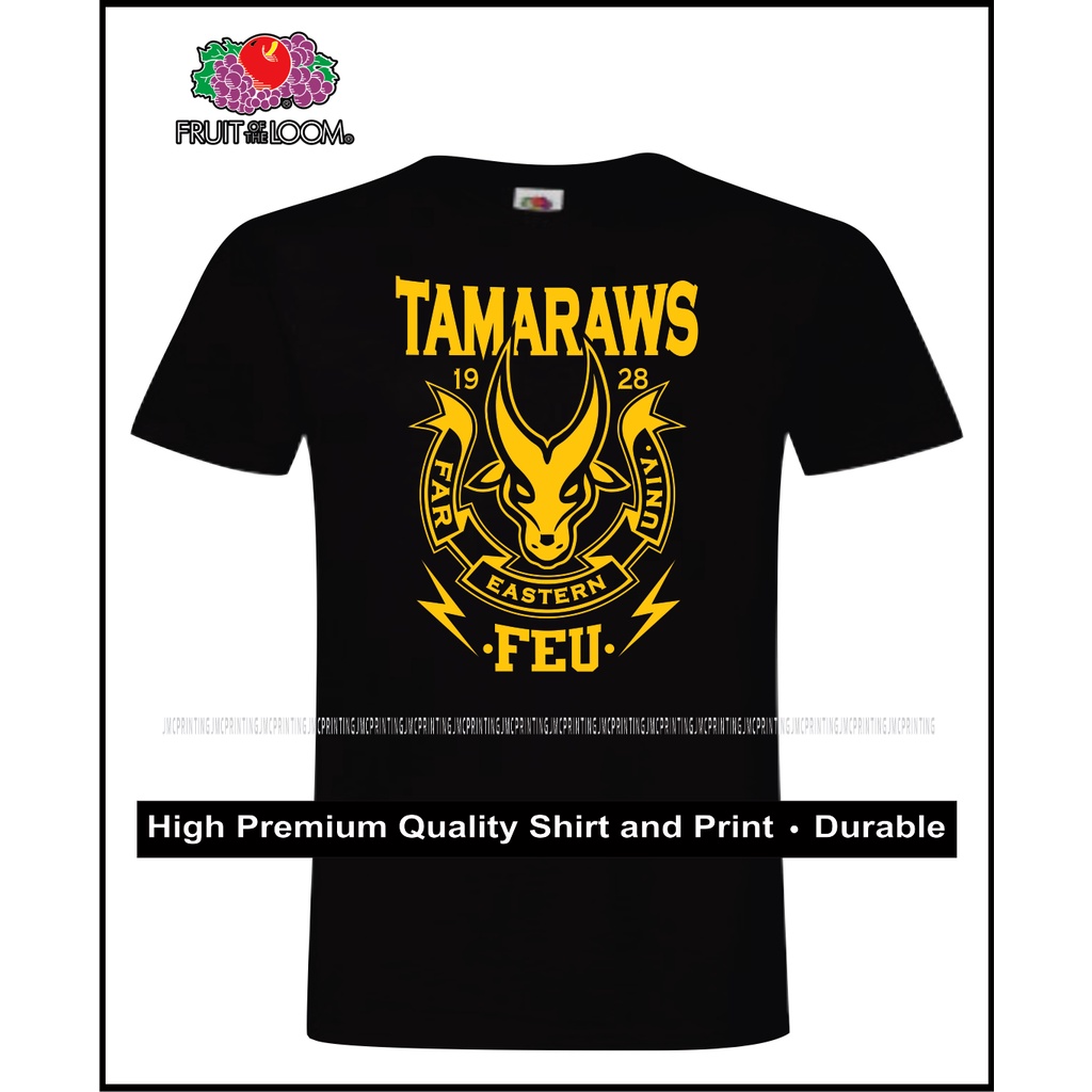 UAAP FEU Tamaraws Logo T-Shirt 100% Cotton | Shopee Philippines