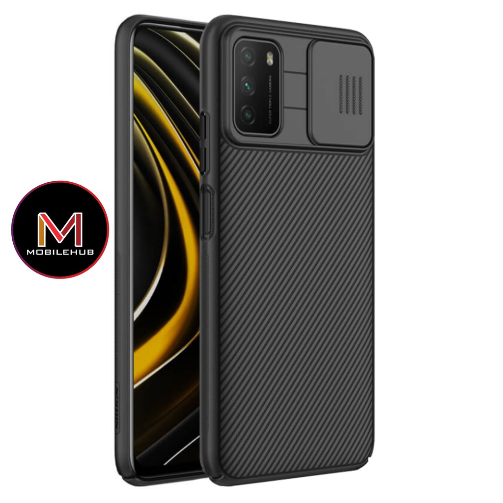 Xiaomi Poco M3 Original Nillkin CamShield Case with Camera Slide Cover ...