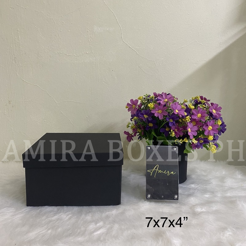 7x7x4" Square Regular Hard Box | Shopee Philippines