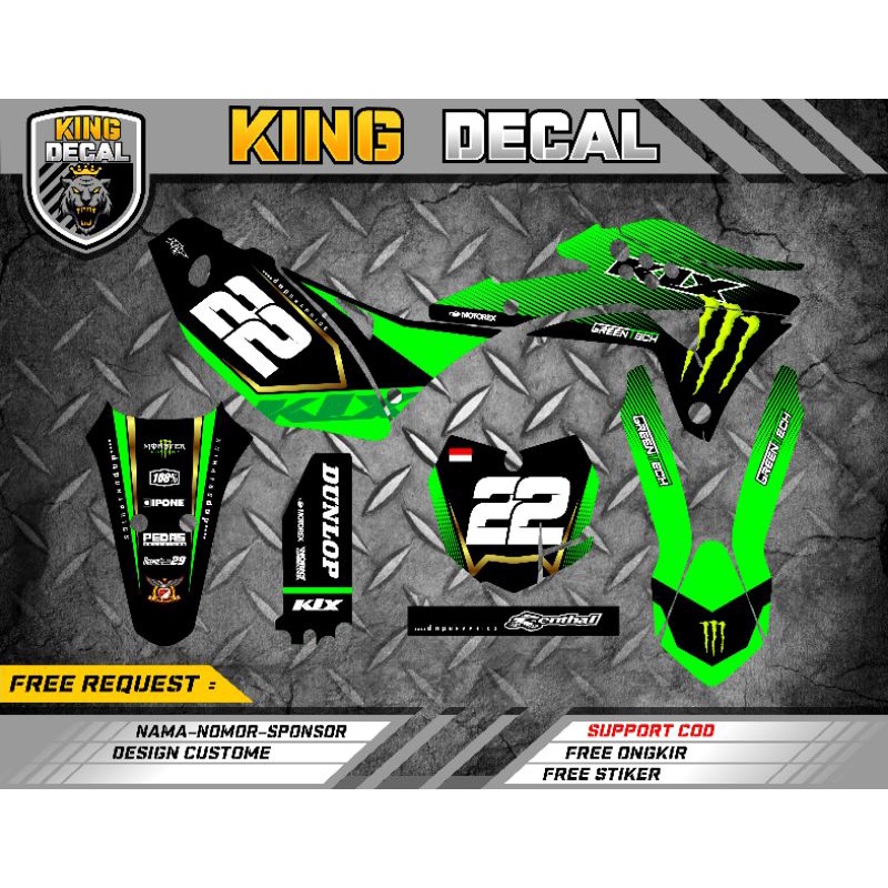 Decal STICKER KLX GORDON FULL BODY DECAL GORDON DECAL STICKER KLX ...