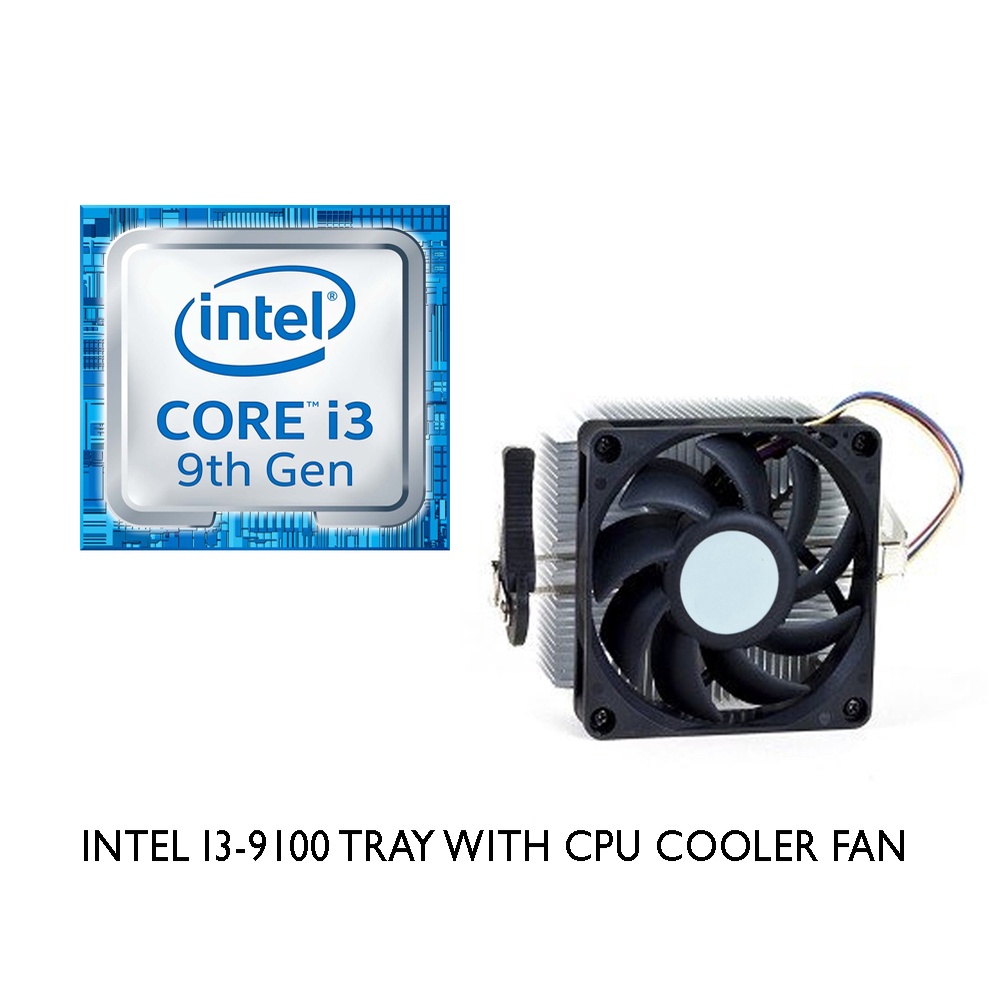 Intel® Core™ i3-9100 Processor 6M Cache, up to 4.20 GHz Tray with CPU Cooler Fan | Shopee ...