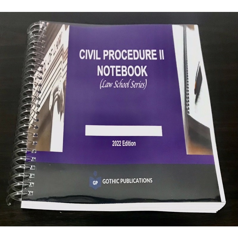 (Codal-Law School) Civil Procedure II Notebook | Shopee Philippines