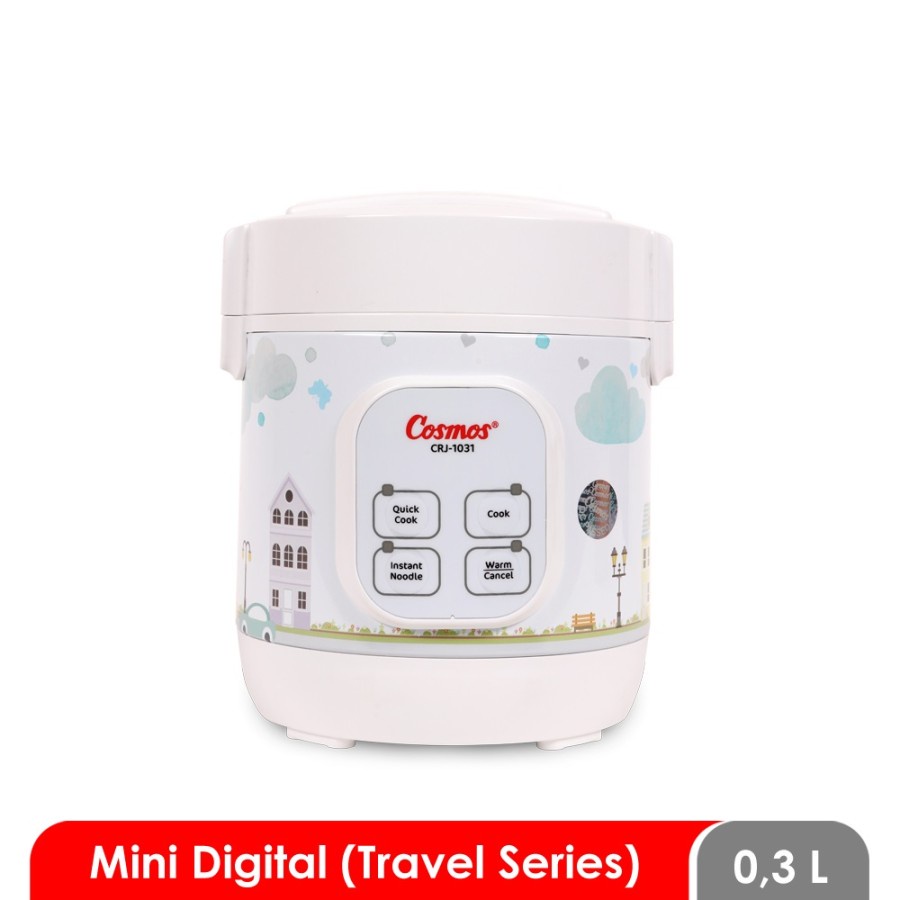 Cosmos CRJ-1031 Digital Rice Cooker 0.3L (Travel Series) | Shopee ...