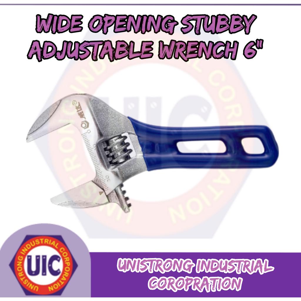 Opening Adjustable Wrench Spanner with Short Handle 6 inch | Shopee ...