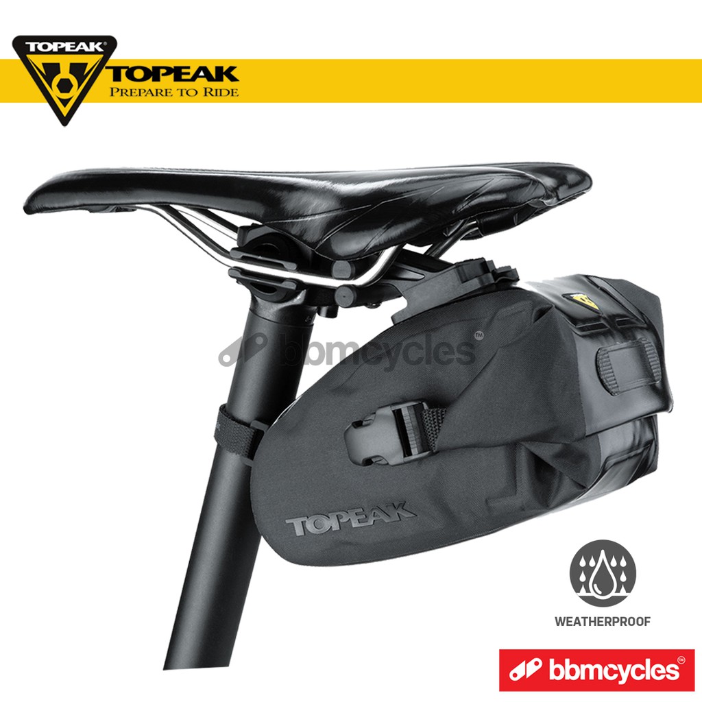TOPEAK WEDGE DRYBAG SADDLE BAG QUICK CLICK WEATHERPROOF BICYCLE BAGS ...