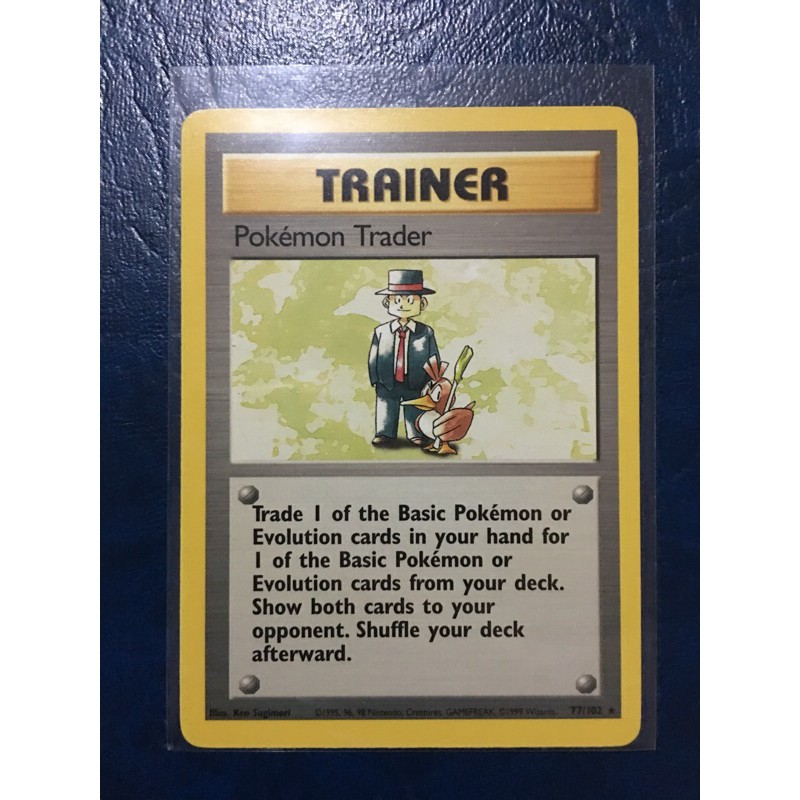 POKEMON TCG POKEMON TRADER BASE UNLIMITED RARE VINTAGE | Shopee Philippines