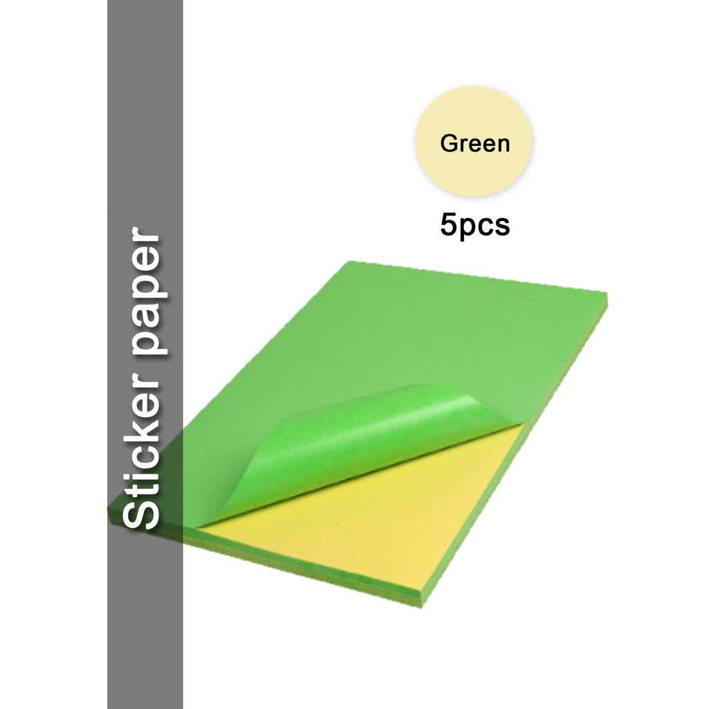 ( 5 | 10 pcs) Printable Inject Sticker paper Matte, Glossy & Kraft A4 ...