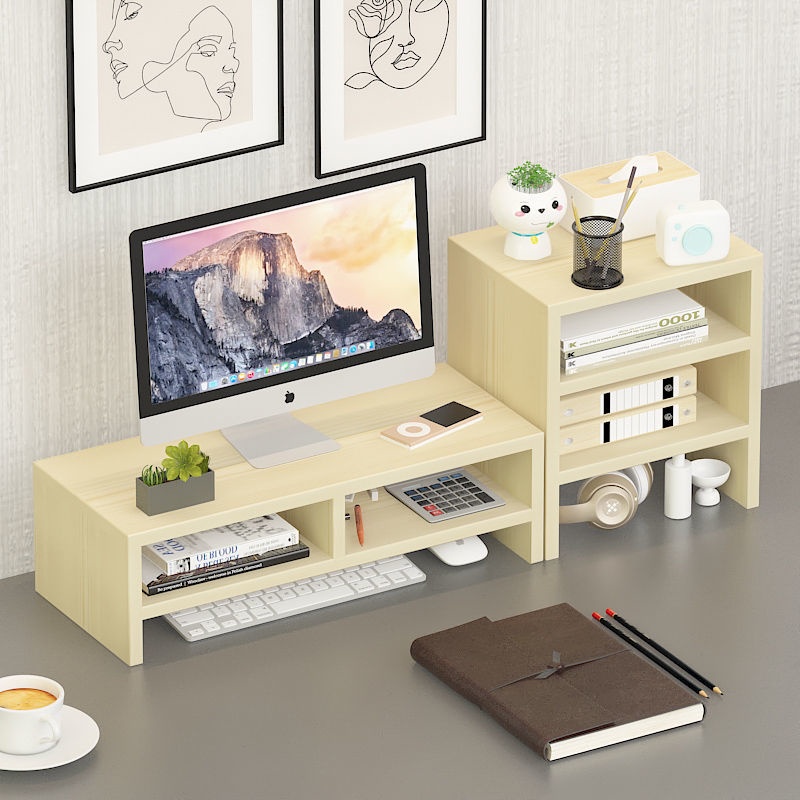 Monitor Elevated Rack Desktop Computer Elevated Desk Office Desk ...