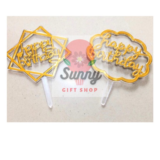 Happy Birthday Cake Topper / Plastic Topper / Topper / Wholesale topper ...