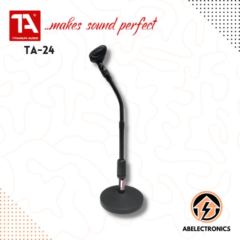 TITANIUM AUDIO TA-24 Gooseneck Microphone Stand | Adjustable Desk Mic ...
