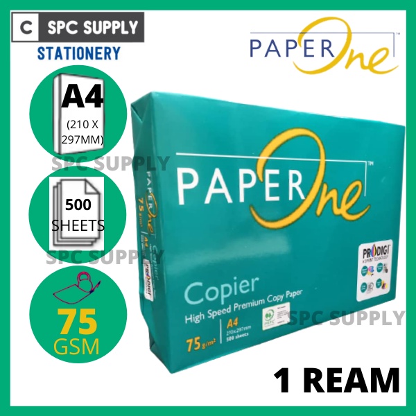 PaperOne A4 Paper 75gsm - 500 SHEETS/Photostat Paper/Copier Paper ...