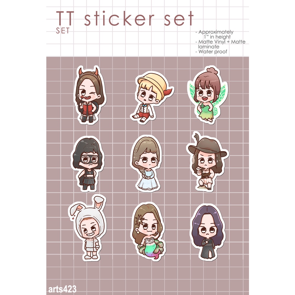 (SET) TWICE TT sticker set | Shopee Philippines