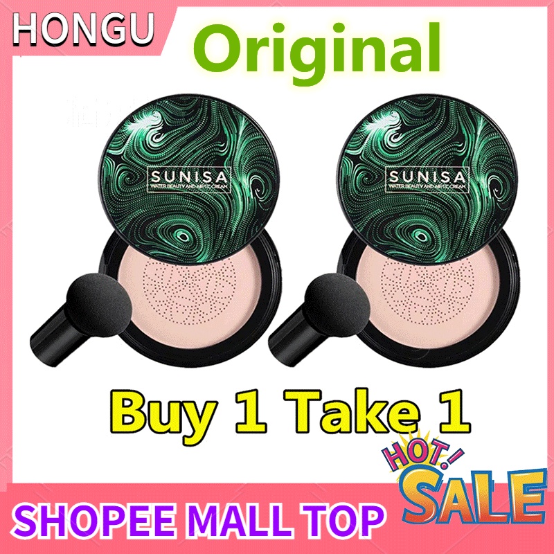 【Buy 1 take 1】Sunisa Foundation Water Proof Original Bb Cream Air Cushion Cc Cream Mushroom Head ...